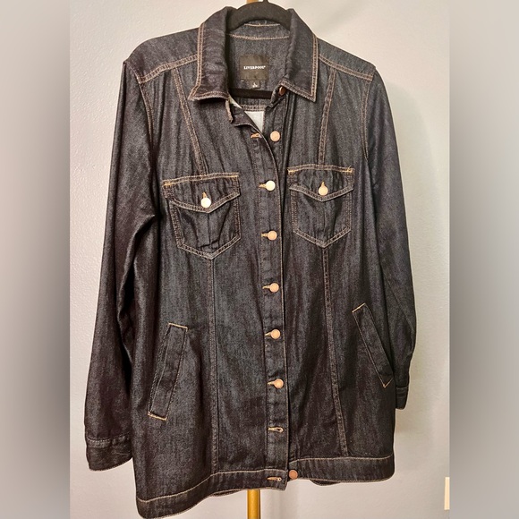 Liverpool | Jackets & Coats | Liverpool Denim Jean Jacket Its A Size ...
